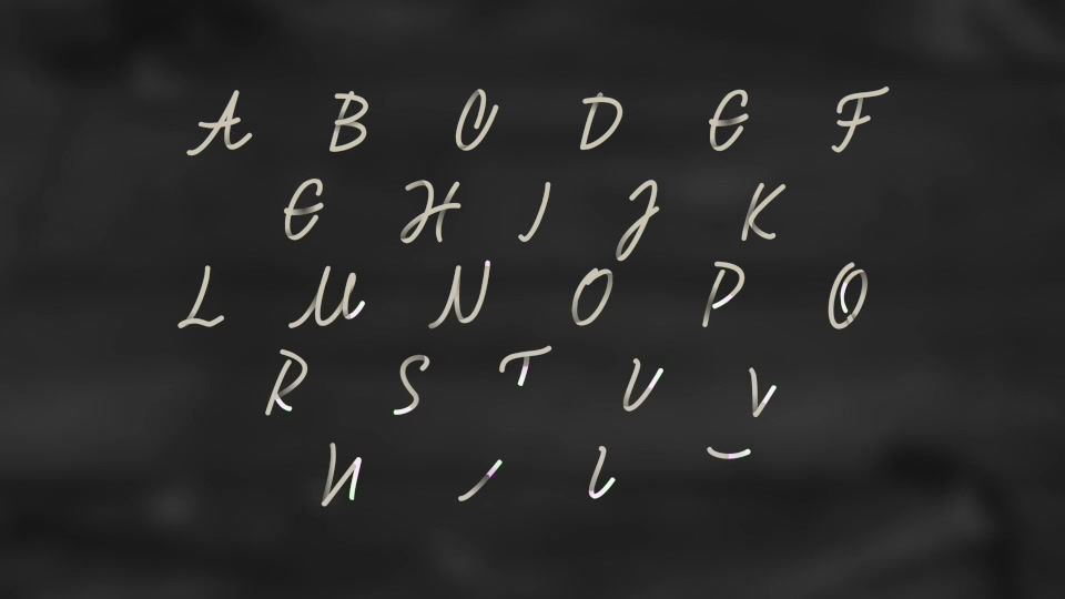 Semi-cursive Animated Font Apple Motion templates | 11126528