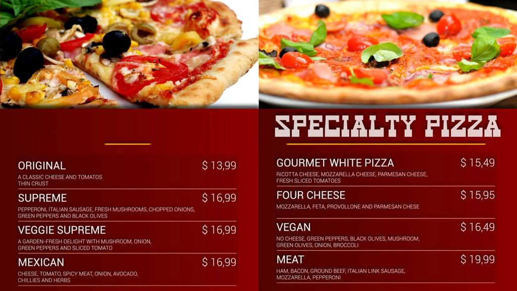Fast Food Menu Board After Effects templates | 9105204