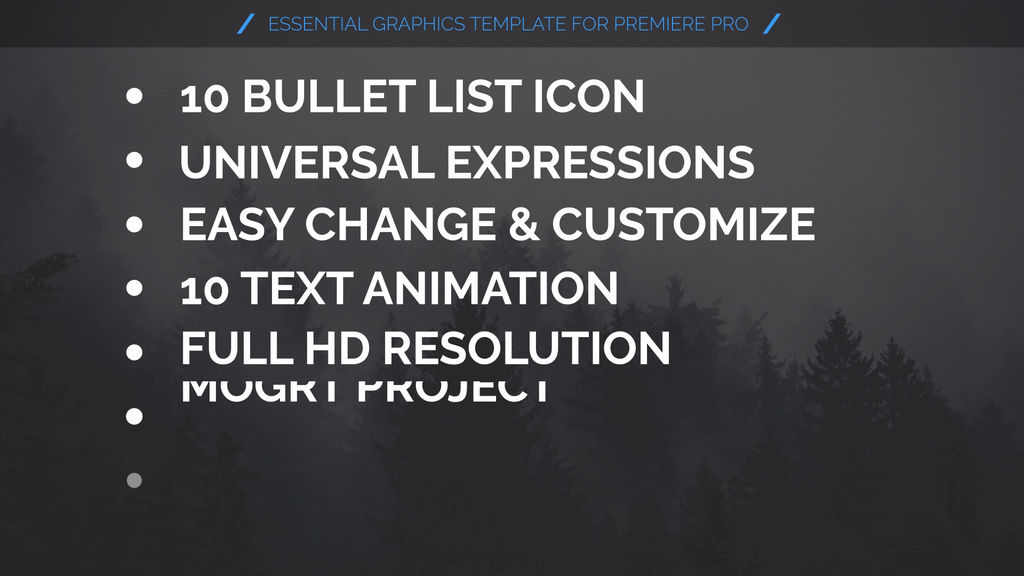 Bullet List Kit Motion Graphics Template | 11282202