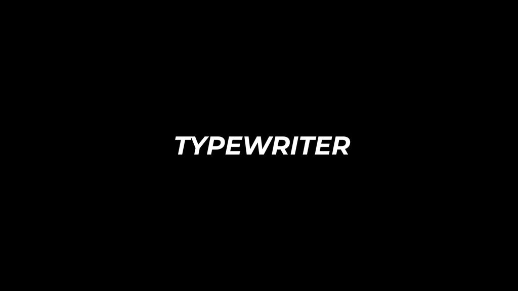 Typewriter Motion Graphics Template | 12053262