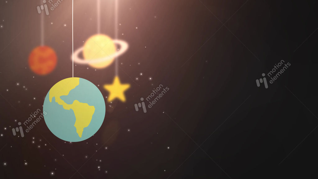 Earth Falling Apart Flat Design Planets Falling Down Hanging...