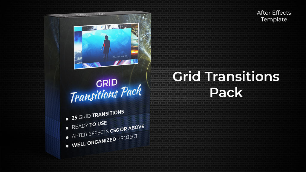 Grid Transition Pack After Effects templates | 13205871