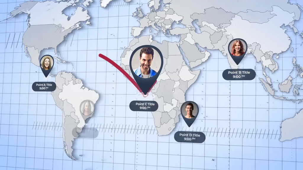 Map Of World With Countries After Effects templates | 13534922