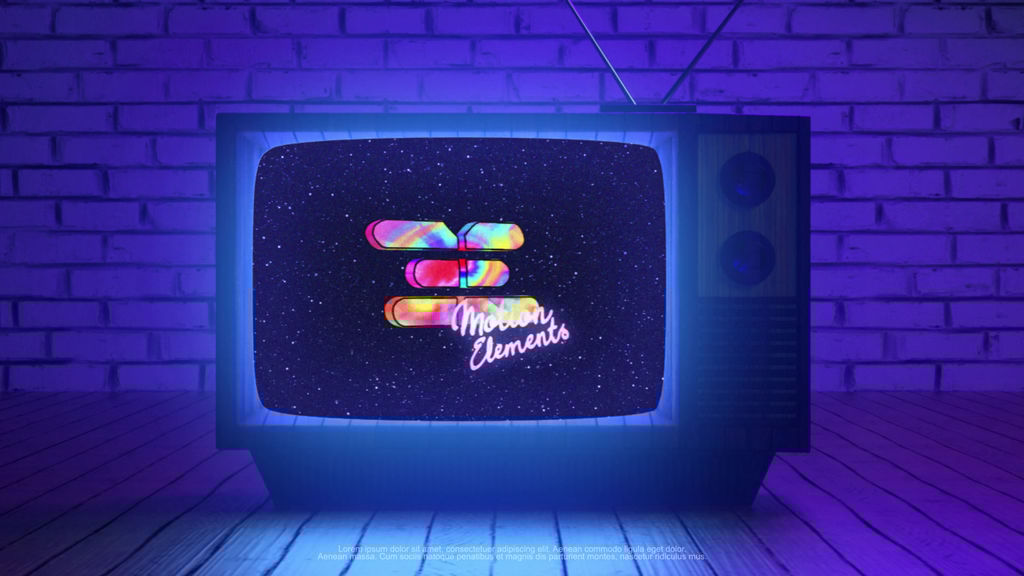 Retro TV Logo After Effects templates | 13772696