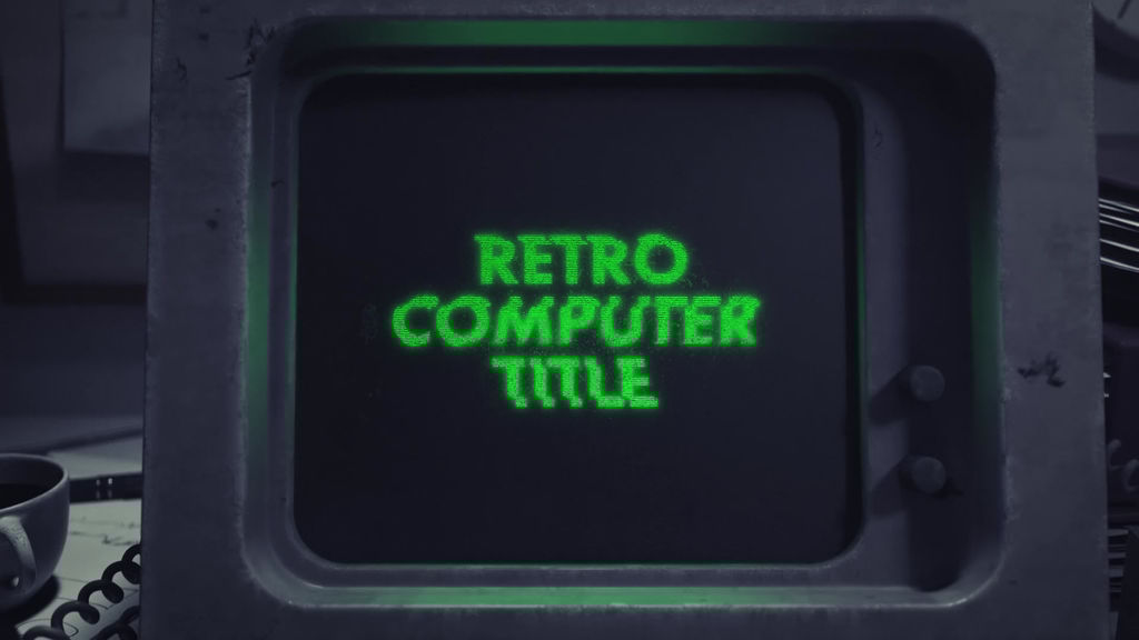 Retro Computer Motion Graphics Template | 13963635
