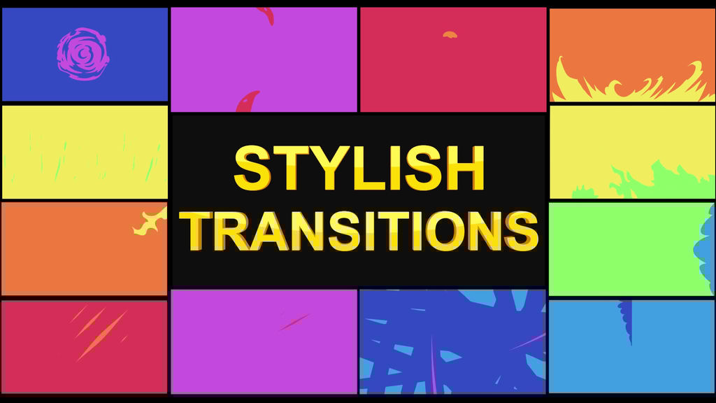 Stylish Transitions Motion Graphics Template | 14598303