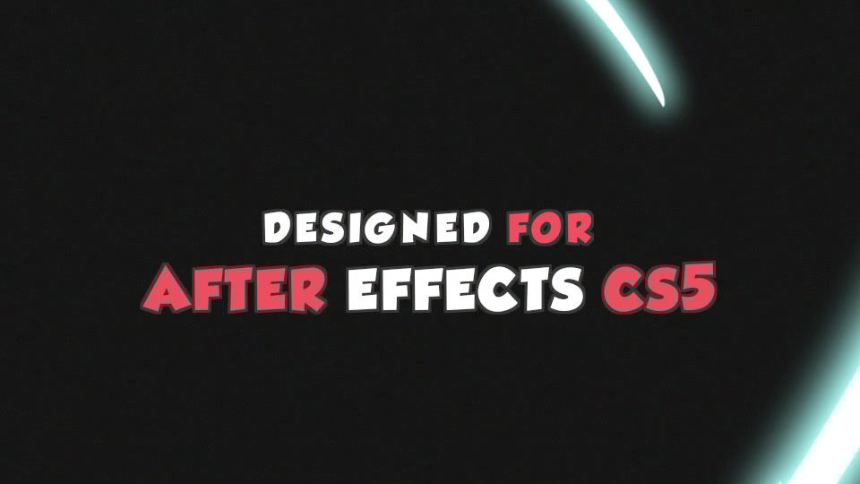 Cartoon Swoosh After Effects templates | 9578533