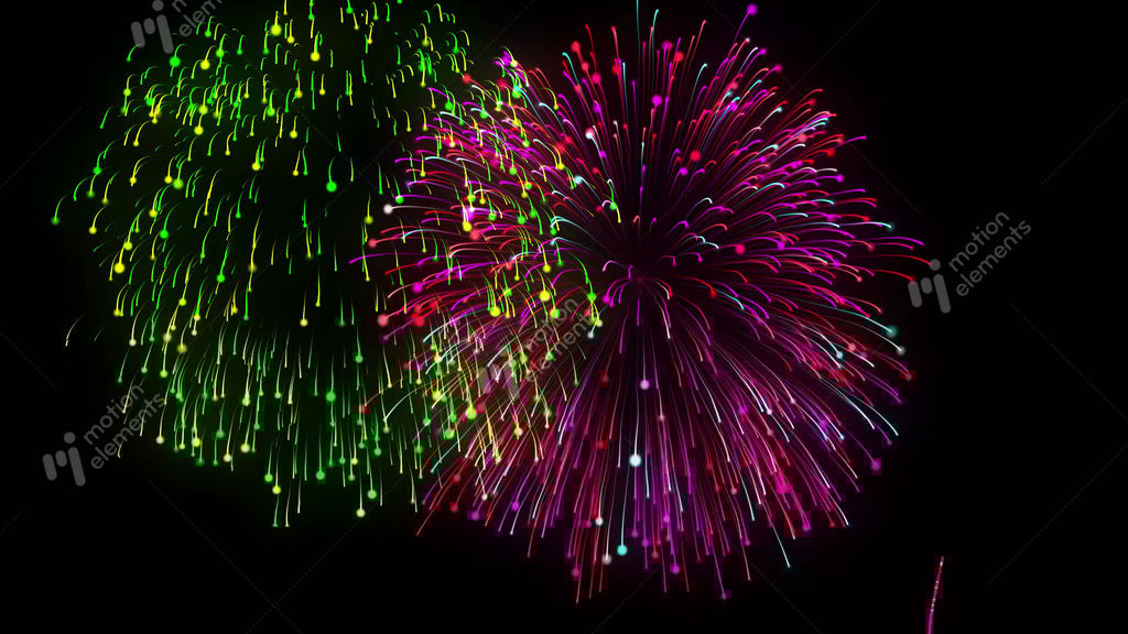 Exploding Fireworks Animation Gif