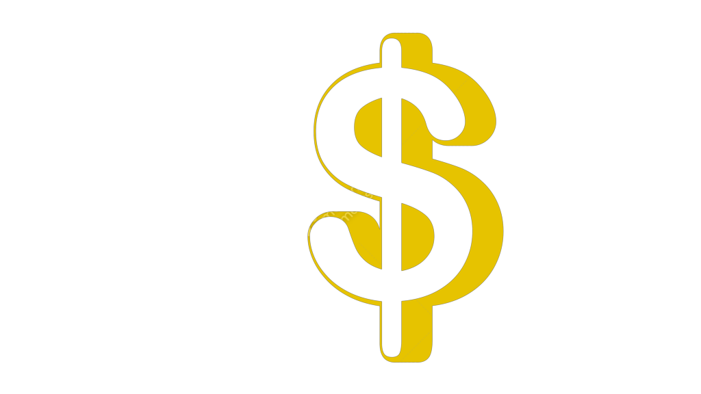 Money Sign Animation Vector Gold Coin With Dollar Sign With White