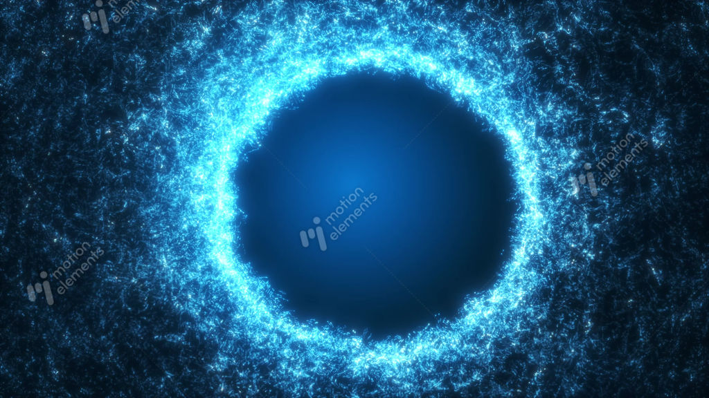 Blue Shiny Sound Waveform