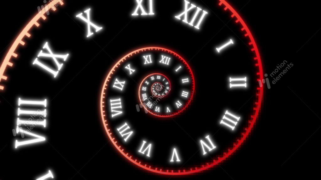 Infinity Time Spiral Business Time Concept Motion