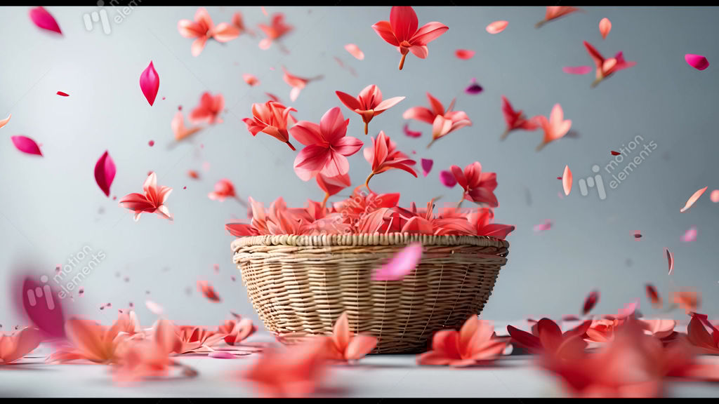 Animated Falling Flowers Gif