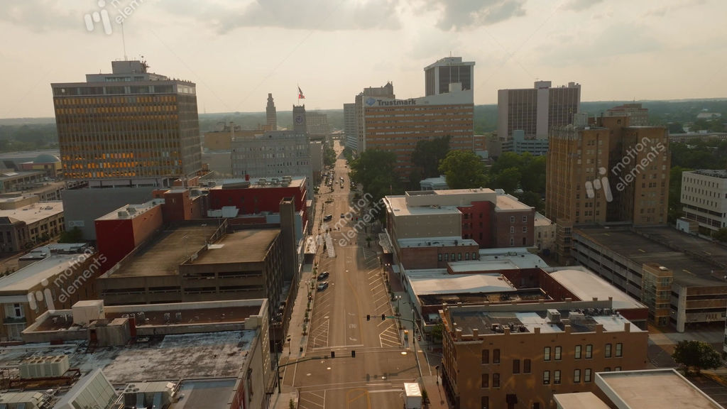 Aerial View Of Downtown Jackson Mississippi Downtown Jackson