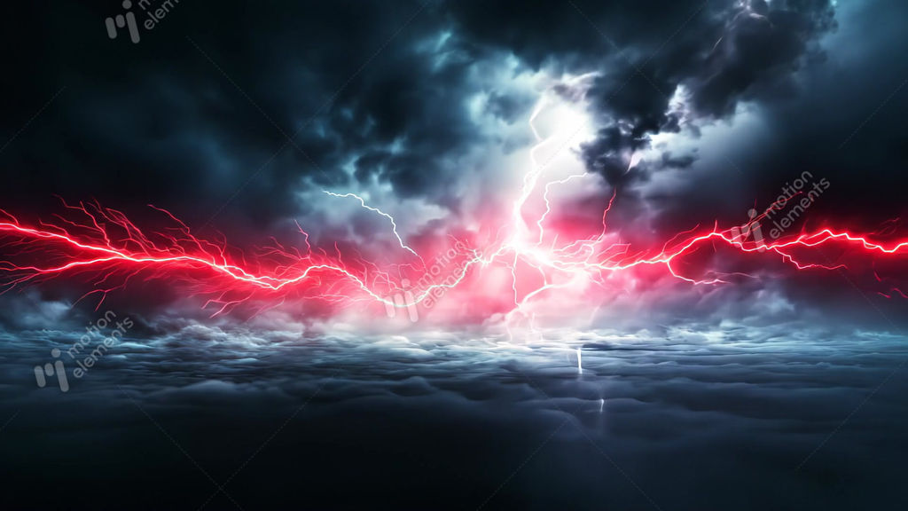 Red Lightning Animated Gif