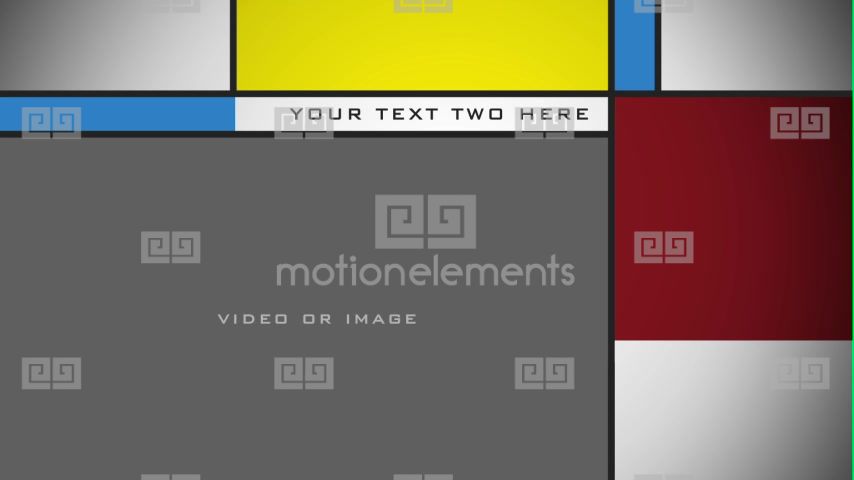 Mondrian Theme Template After Effects templates | 8980078
