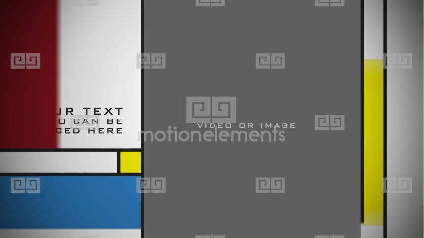 Mondrian Theme Template After Effects templates | 8980078